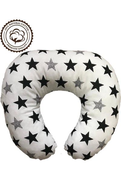 Beybinest Taraftar Seyahat Yastığı %100 Pamuklu Siyah Yıldızlar Beybinest Taraftar Seyahat Yastığı %100 Pamuklu Siyah Yıldızlar