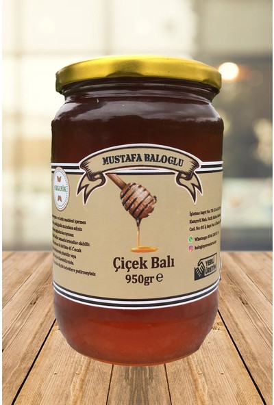 Mustafa Baloğlu Bal Ürünleri Çiçek Balı (Organik) 950 gr