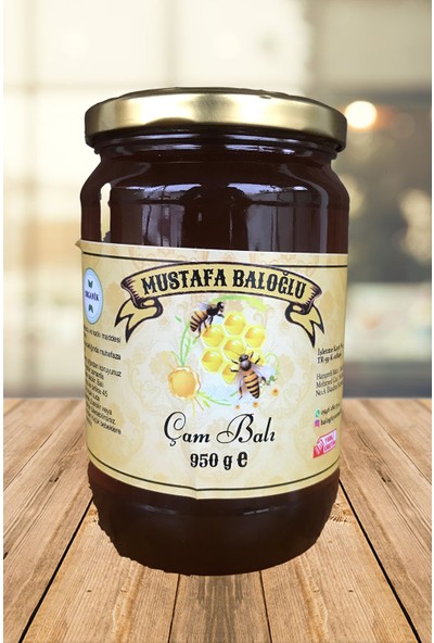 Mustafa Baloğlu Bal Ürünleri Çam Balı (Organik) 950 gr