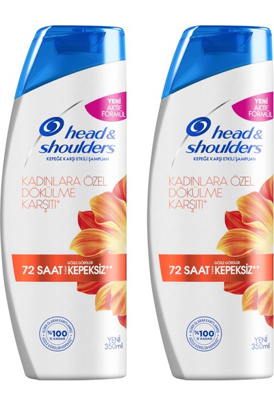 Head&Shoulders Head & Shoulders Kadınlara Özel Dökülme Karşıtı Kepeğe Karşı Etkili Şampuan 350ML x 2 Adet Head&Shoulders Head & Shoulders Kadınlara Özel Dökülme Karşıtı Kepeğe Karşı Etkili Şampuan 350ML x 2 Adet