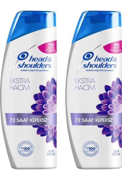 Head&Shoulders Head & Shoulders Ekstra Hacim Kepeğe Karşı Etkili Şampuan 350ML x 2 Adet Head&Shoulders Head & Shoulders Ekstra Hacim Kepeğe Karşı Etkili Şampuan 350ML x 2 Adet