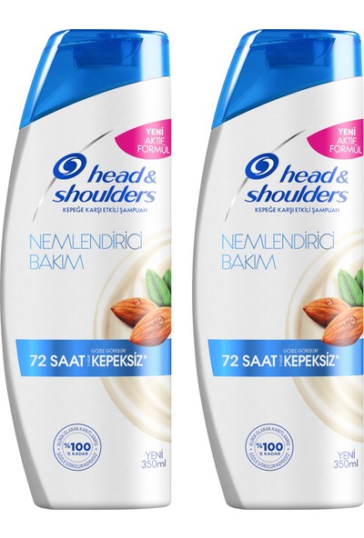 Head&Shoulders Head & Shoulders Nemlendirici Bakım Kepeğe Karşı Etkili Şampuan 350ML x 2 Adet Head&Shoulders Head & Shoulders Nemlendirici Bakım Kepeğe Karşı Etkili Şampuan 350ML x 2 Adet