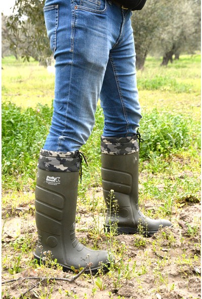 Polly Boot Pollybot Galaxy Kamuflaj Boğazlı Bağcıklı Av Çizmesi