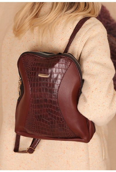 Shoecide Bordo Cilt Çanta