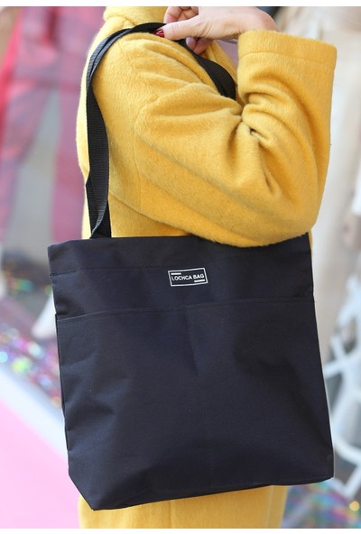 Shoecide Siyah Keten Çanta