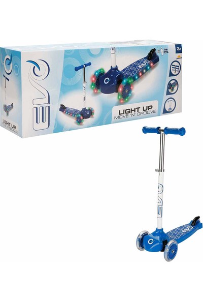 Evo Işıklı Move N Groove Üç Tekerlekli Scooter Mavi Evo Işıklı Move N Groove Üç Tekerlekli Scooter Mavi