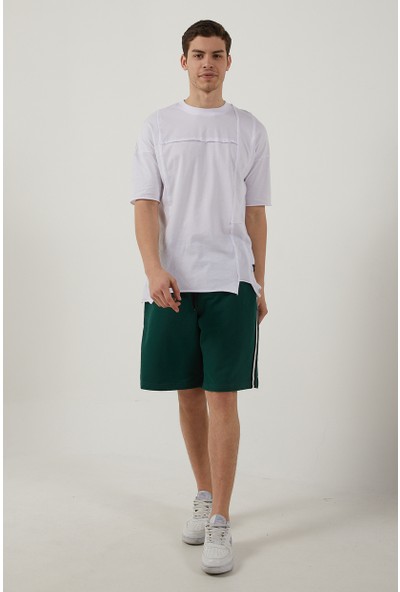 Twenty3 Erkek Basic Yanı Siyah Biye Detaylı Cepli Şort Twenty3 Erkek Basic Yanı Siyah Biye Detaylı Cepli Şort