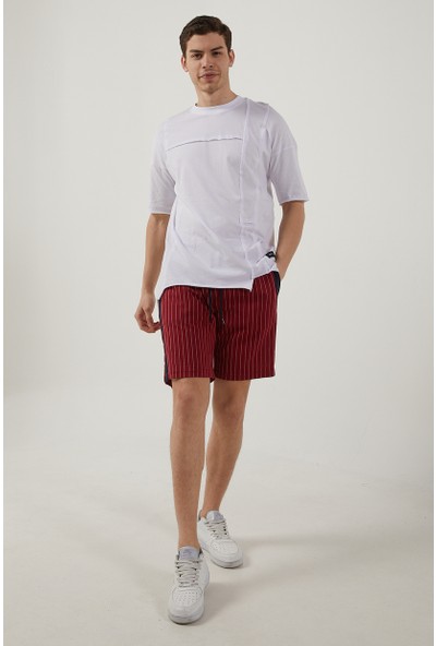 Twenty3 Erkek Basic Şerit Detaylı Çizgili Şort Twenty3 Erkek Basic Şerit Detaylı Çizgili Şort