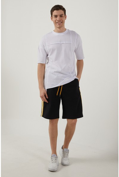 Twenty3 Erkek Basic Yanı Biye Detaylı Cepli Şort Kapri Twenty3 Erkek Basic Yanı Biye Detaylı Cepli Şort Kapri