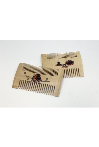 El Yapımı Saç Tarağı-1 2'li Set