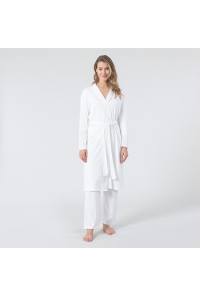 Chakra Cosette Sabahlık Beyaz Chakra Cosette Sabahlık Beyaz