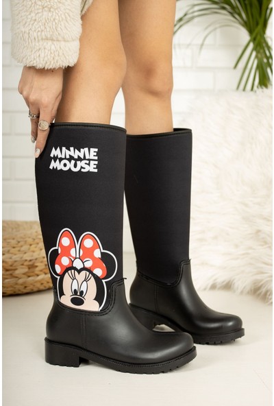 NeskaAvm Mınnıe Mouse Baskılı Kar Botu