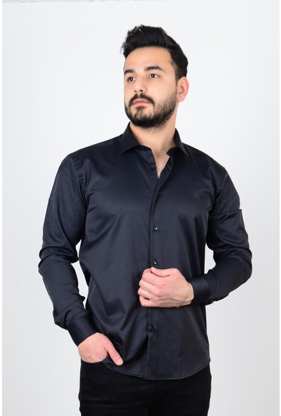 Morven 21MC004065 Erkek Siyah Gömlek