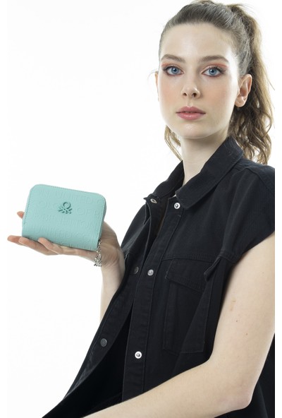 United Colors Of Benetton Benetton Kadın Cüzdan Su Yeşilı BNT734