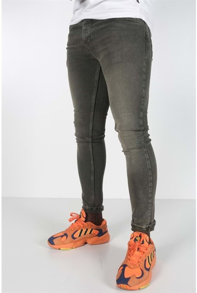 Hacker Erkek Denim Slim Kot Pantolon R 767-756 - Haki - 31
