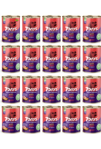 Petliyo 7days Sığır Etli Yavru Köpek Konservesi 415GR x 20 Adet Petliyo 7days Sığır Etli Yavru Köpek Konservesi 415GR x 20 Adet