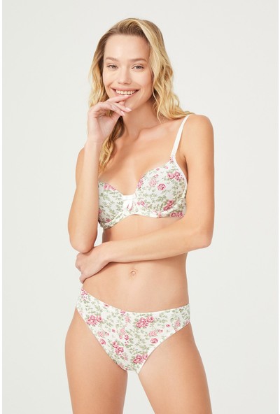 Flower Dream Destekli Ekru Sütyen Takımı Flower Dream Destekli Ekru Sütyen Takımı