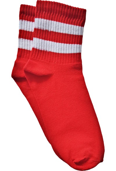 London Socks Unisex Çizgili Tenis Çorap