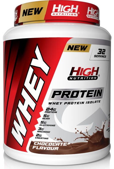 High Nutrition Whey Protein 960 gr Çikolata Aromalı Protein Tozu 32 Servis High Nutrition Whey Protein 960 gr Çikolata Aromalı Protein Tozu 32 Servis