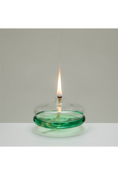 Macaron Cam Kandil 10X6 cm Transparan