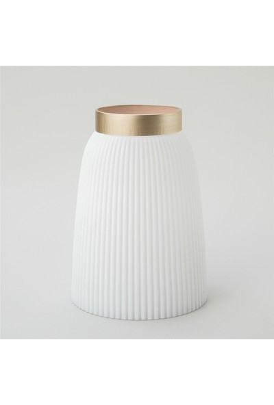 Chakra Elegance Vazo 18X25 cm Beyaz Chakra Elegance Vazo 18X25 cm Beyaz