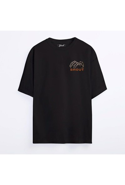 Shout Oversize Shout Deal With A Demon Unisex T-Shirt Shout Oversize Shout Deal With A Demon Unisex T-Shirt