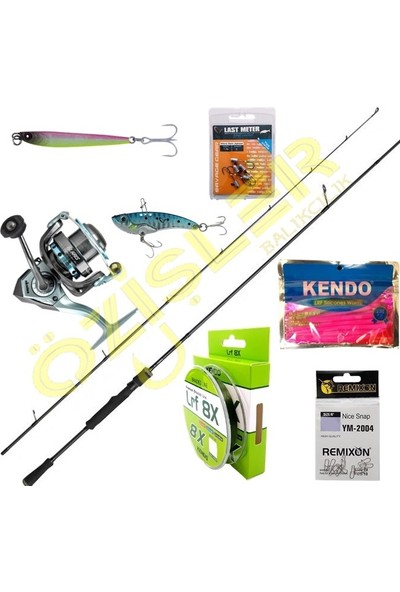 Okuma Alaris 20+Dam Yagi Ultra Light Jig 2.10CM 2-12GR 2 Parça Lrf Kamışı Seti