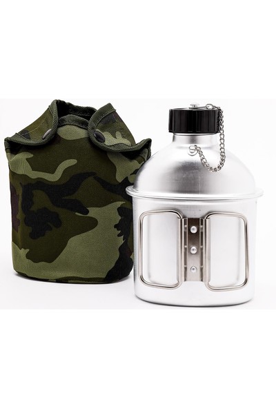 Freecamp Goodman Alüminyum Kupalı Matara 1 Litre-Kamuflaj