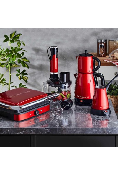 Bernardo Sapphire Ruby 4lü Mega Elektro Mutfak Çeyiz Seti Kırmızı Bernardo Sapphire Ruby 4lü Mega Elektro Mutfak Çeyiz Seti Kırmızı