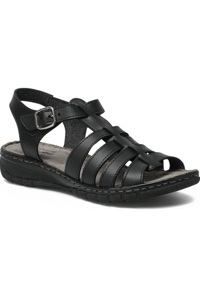 Polaris 162515.Z2FX Siyah Kadın Sandalet