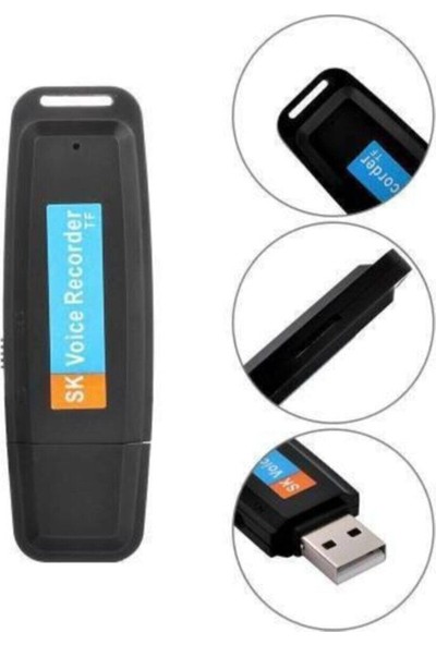Kingboss USB Dijital Mini Ses Recorder 32 GB Destekli Taşınabilir Flash Bellek Kingboss USB Dijital Mini Ses Recorder 32 GB Destekli Taşınabilir Flash Bellek