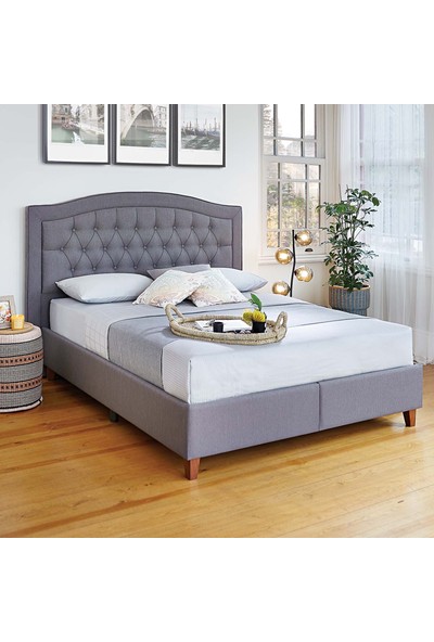 Yataş Bedding Lisbon Baza - Lorenz Başlık Set - 160X200 Gri Yataş Bedding Lisbon Baza - Lorenz Başlık Set - 160X200 Gri