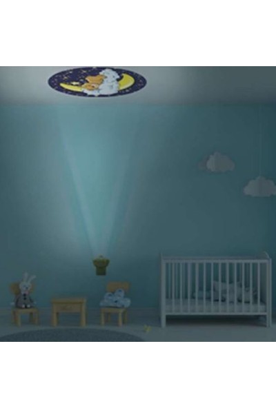 Ecuy Projeksiyon Görüntü Yansıtmalı Gece Lambası Çocuk Bebek Uyku Lamba Gece Modu Işık Sensörlü Ecuy Projeksiyon Görüntü Yansıtmalı Gece Lambası Çocuk Bebek Uyku Lamba Gece Modu Işık Sensörlü