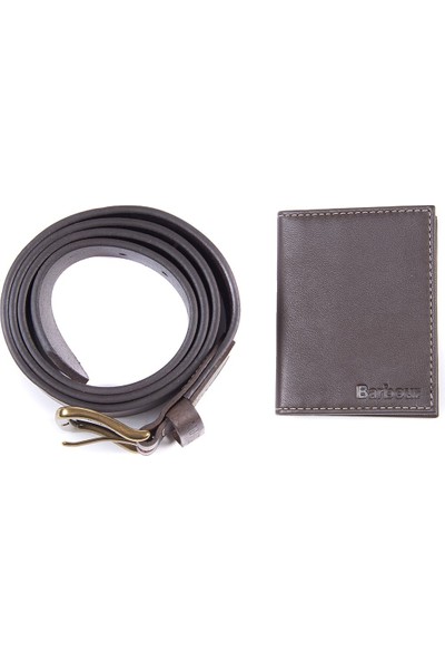 Barbour Billfold Deri Kemer & Cüzdan Hediye Seti Koyu Kahverengi Barbour Billfold Deri Kemer & Cüzdan Hediye Seti Koyu Kahverengi