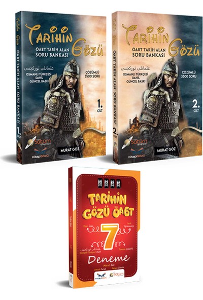 2022 Öabt Tarihin Gözü Tarih Öğretmenliği Soru Bankası (2 Cilt) + 7 Li Deneme - Murat Göz 2022 Öabt Tarihin Gözü Tarih Öğretmenliği Soru Bankası (2 Cilt) + 7 Li Deneme - Murat Göz
