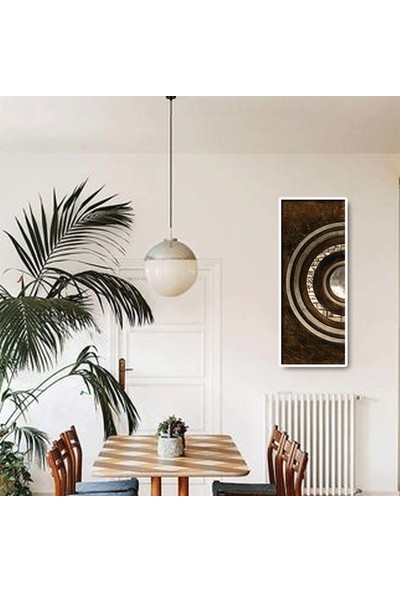 Tablo Plus Halka Obje Yağlı Boya Dokulu Tablo