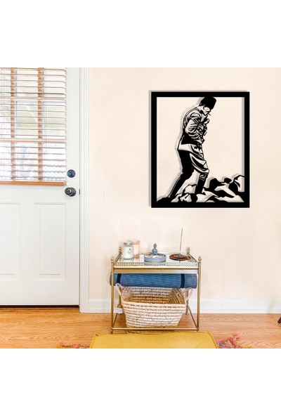 Payidarts Cephede Kahraman Atatürk Lazer Kesim Metal Duvar Tablo 52X60CM Payidarts Cephede Kahraman Atatürk Lazer Kesim Metal Duvar Tablo 52X60CM