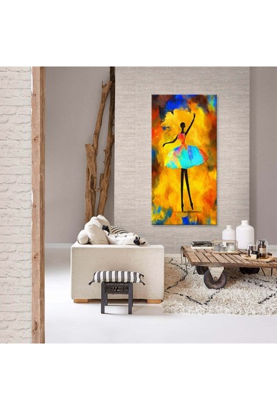 Tablo Plus Soyut Balerin Iıı Yağlı Boya Dokulu Tablo