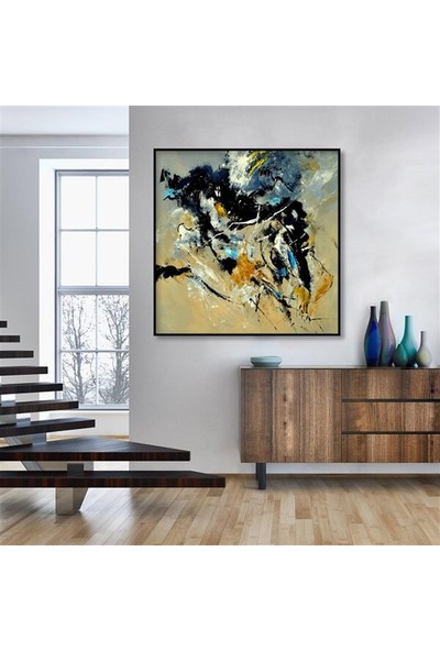 Tablo Plus Abstract Free Spirit Yağlı Boya Dokulu Tablo