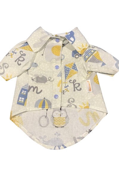 Meowuf Pet Design Sun Animals Gömlek Kedi ve Köpek Kıyafeti Meowuf Pet Design Sun Animals Gömlek Kedi ve Köpek Kıyafeti