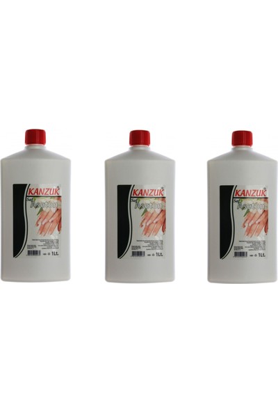 Saf Aseton Oje Temizleyici 1 Litre 3 Adet