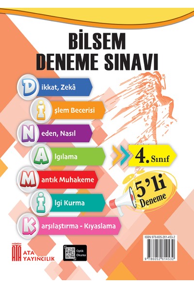4. Sınıf Bilsem 5'li Deneme Sınavı 4. Sınıf Bilsem 5'li Deneme Sınavı