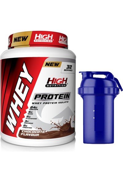 High Nutrition Whey Protein 960 gr Çikolata Aromalı Protein Tozu 32 Servis + Shaker High Nutrition Whey Protein 960 gr Çikolata Aromalı Protein Tozu 32 Servis + Shaker