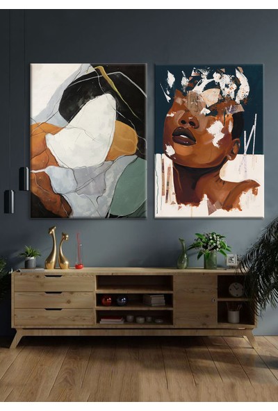 Soyut Temalı Dekoratif Kanvas Tablo(2 Li Set Olarak Satılmaktadır) Soyut Temalı Dekoratif Kanvas Tablo(2 Li Set Olarak Satılmaktadır)