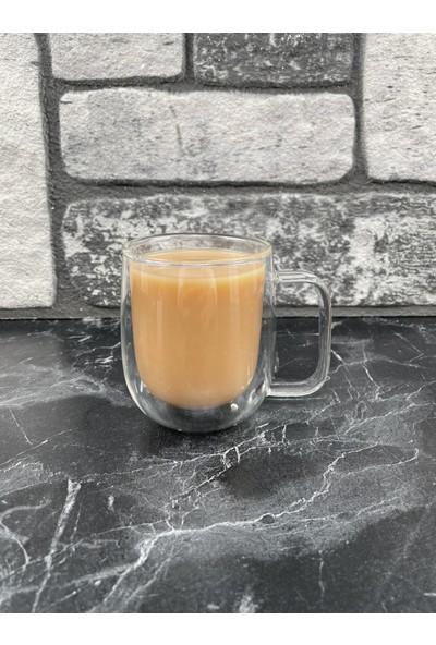 Çift Cidarlı Cidar Cam Bardak Kupa 300 ml Çift Cidarlı Cidar Cam Bardak Kupa 300 ml