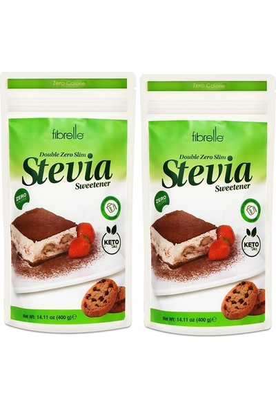 Fibrelle Double Zero Slim Sweetener 400G 2 Pk Fibrelle Double Zero Slim Sweetener 400G 2 Pk