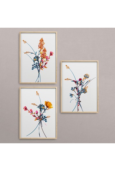 Home Pack Çerçeveli 3 Parça Tablo Seti