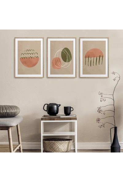 Home Pack Çerçeveli 3 Parça Tablo Seti