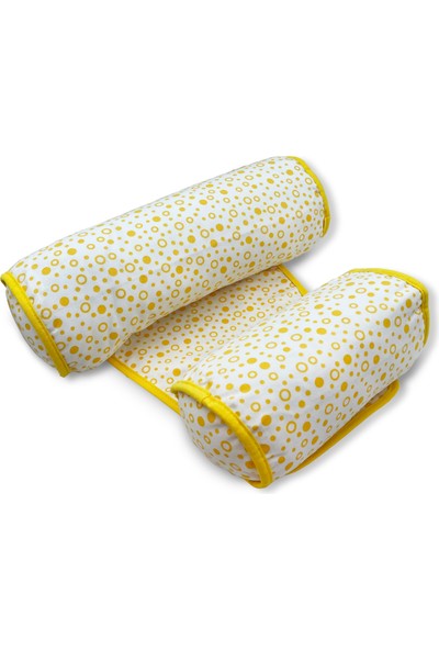 Sevi Bebe Yuvarlak Güvenli Yan Yatış Yastığı - Sarı