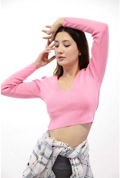 Modaline V Yaka Kısa Triko Kazak